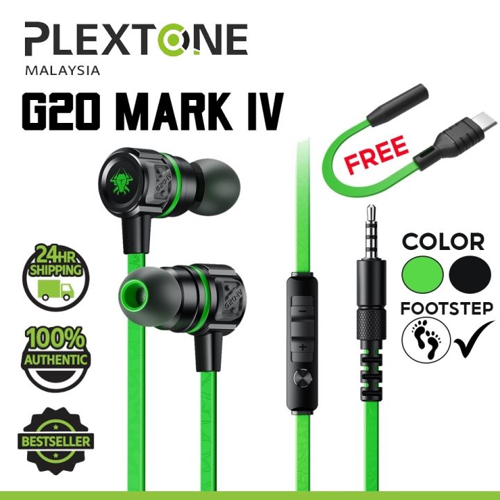 PLEXTONE G20 IV GAMING EARPHONE CUSTOM TRACKER E-SPORT DRIVER FOOTFIRST ...