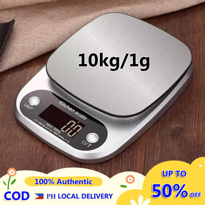 Philibs Original Digital Kitchen Scale Multifunction Weighing 10kg ...