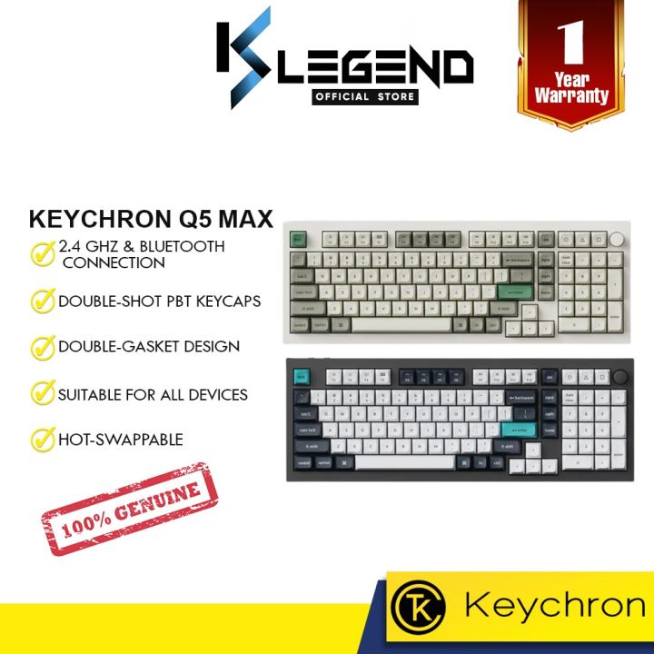 Keychron Q5 Max QMK/VIA Wireless Custom Mechanical Keyboard | Lazada