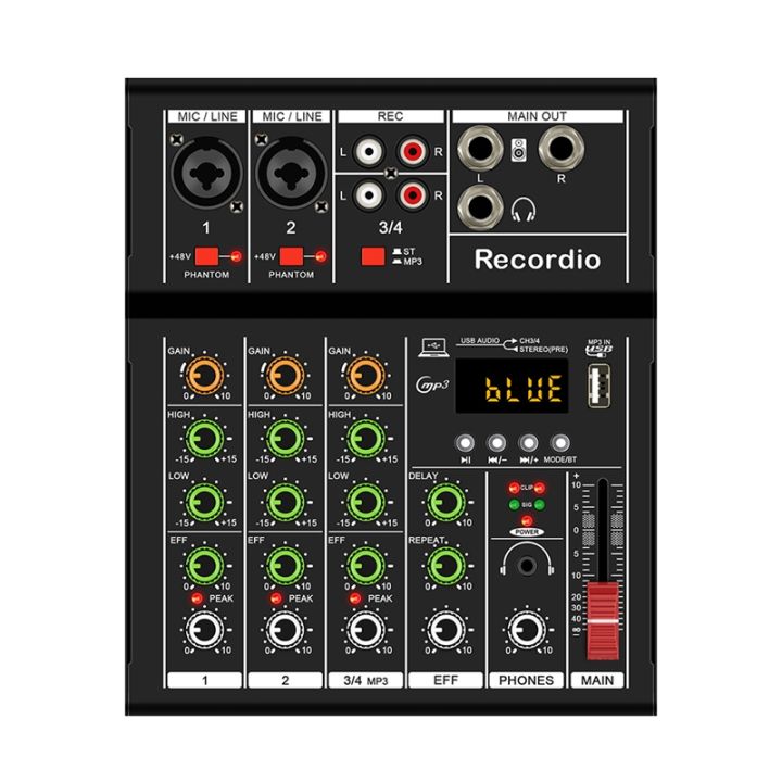 【qaf store】--A4 Professional Portable Digital Dj Console with USB Mixer ...