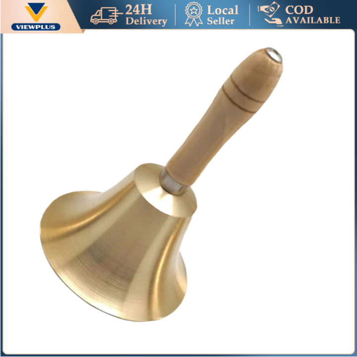 Handbell Desk Ringbell Brass Hand Bell Loud Call Bell With Handle For ...