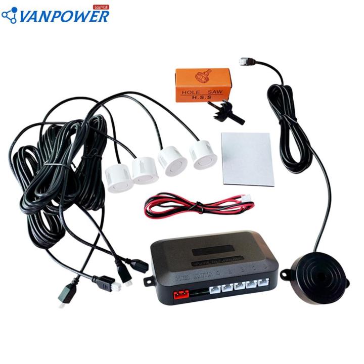 12V Car Parking Sensor Kit 4 Probe 22mm Backup Radar No Display ...