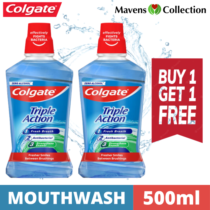 (Buy 1 Take 1) Colgate Triple Action Mouthwash 500ml by Mavens ...