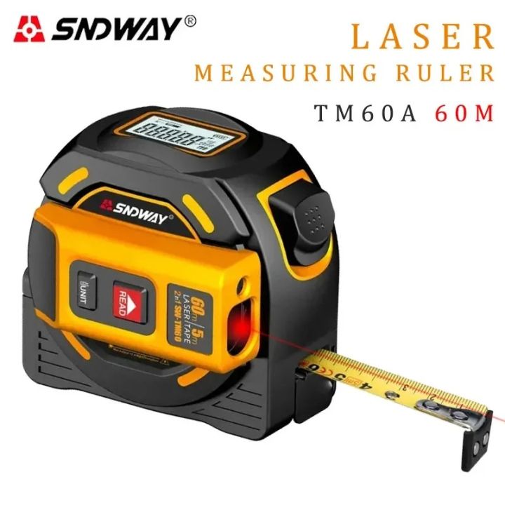 Laser Tape Measure 3 In 1 Digital Tape Measure High Precision Laser ...