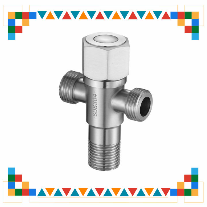 SUS304 Stainless Steel 2 Way Angle Valve 180 Degree Double Angle Valve ...