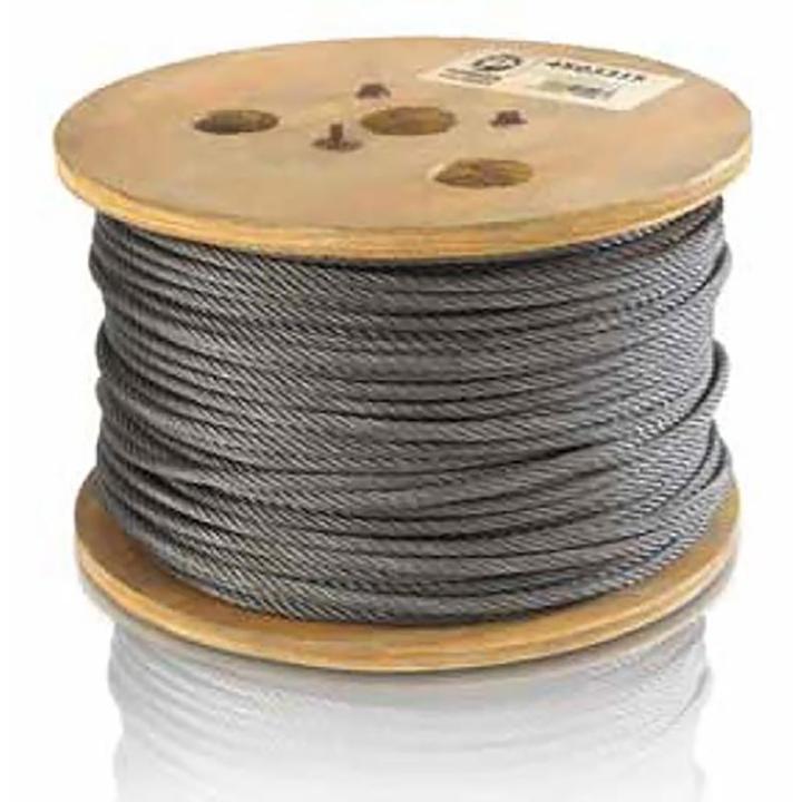 Heavy Duty Galvanized Wire Rope Tali Besi 6 X 7 FC Fibre Core – 4MM X ...