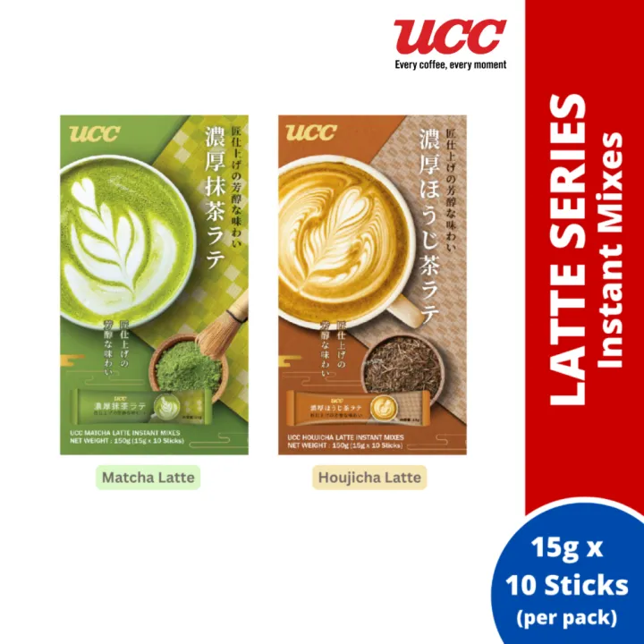 UCC The Latte Series Instant Mixes (10 Sticks x 15g) [ Matcha Latte ...