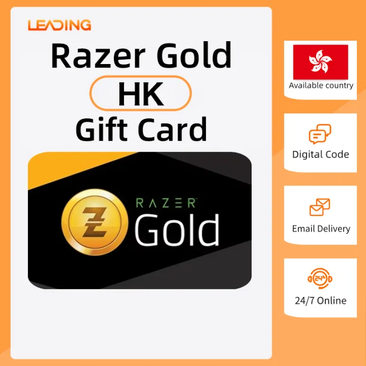 Razer Gold Gift Card HK Direct Top-Up PIN Code Hong Kong⚡Rezer Top-up⚡ ...