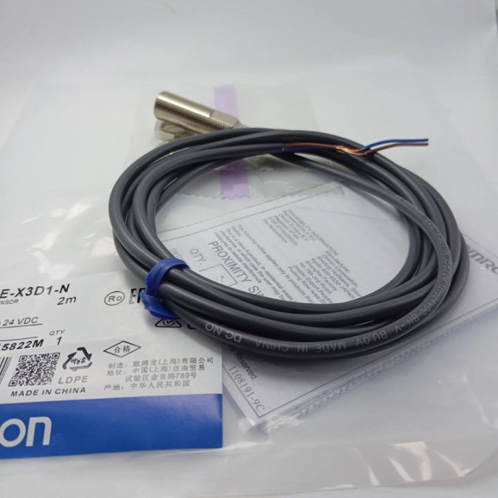 E2E-X3D1-N / E2E-X3D1-N-2 หัว 12mm 2สาย ชนิด NO Proximity sensor เซ็นเซอร์จับโลหะ พร้อมส่ง ล้าง ...