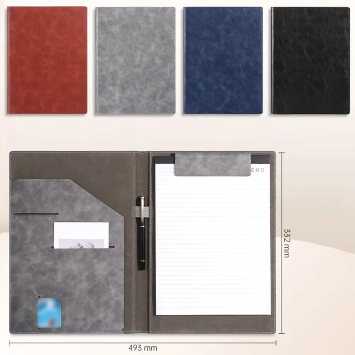 TGRYTYT Vintage A4 Conference Folder Multifunctional File Storage ...