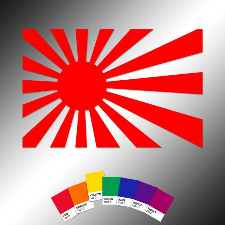 Stickers | (2X) JDM Japan | Weather proof die-cut decal | Rising Sun ...