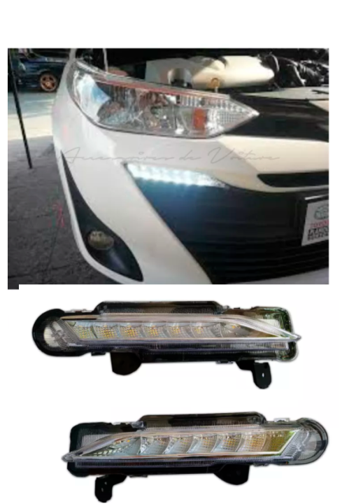 for Toyota Vios Gen4 2018 2019 2020 Yaris 2018 2019 2020 DRL light ...