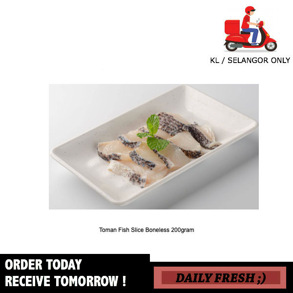Toman Fish Slice Boneless Ikan 200gram | Lazada