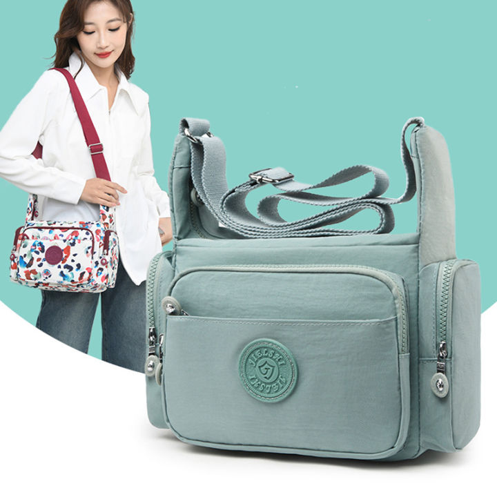 กระเป๋าสะพาย รุ่น SC-321 ยี่ห้อ JIELSHI มีทั้งสีพื้น และ ลาย #มีเก็บปลายทาง #กระเป๋าสะพายข้าง ...