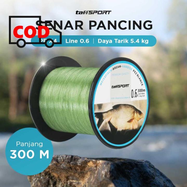 Senar Tali Pancing 4 Serat PE 300M Kuat Anti Putus Fleksibel Presisi ...