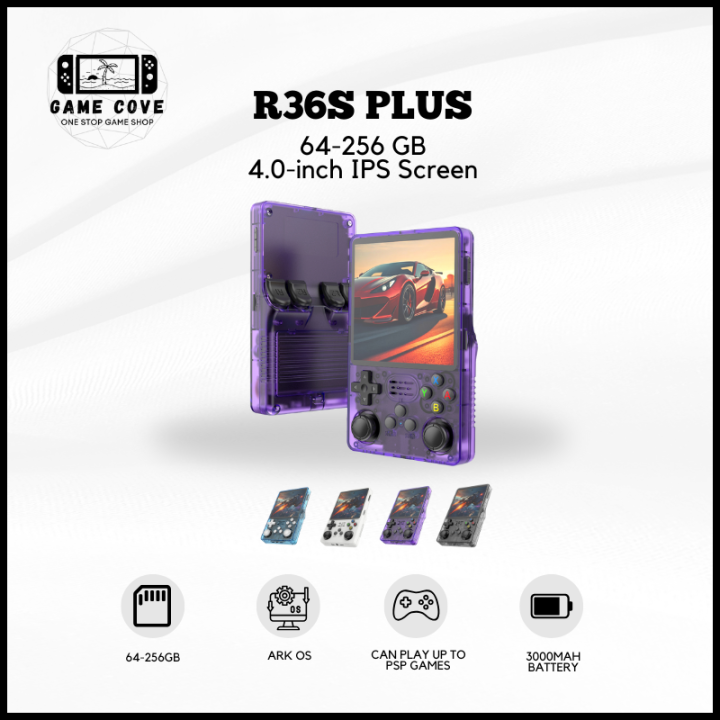 GameCove R36S Plus 4.0-Inch Retro Handheld Game Console | Lazada PH