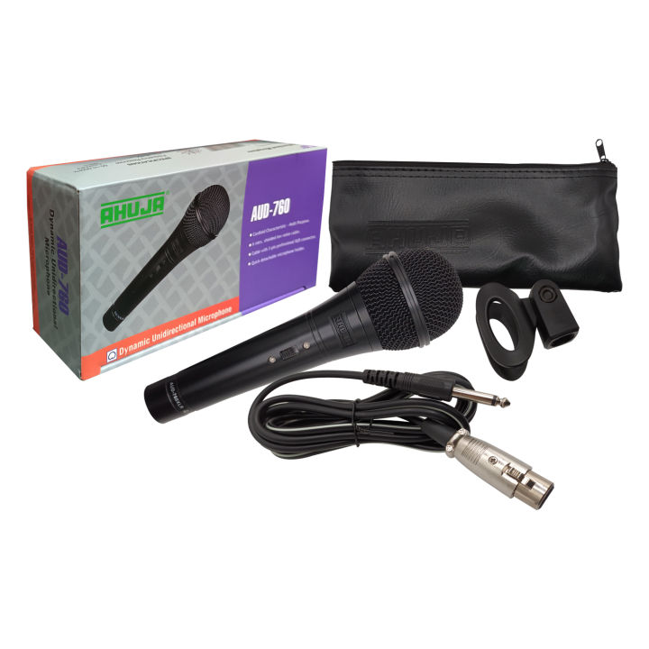 AHUJA AUD-760 Dynamic Unidirectional Microphone | Lazada PH