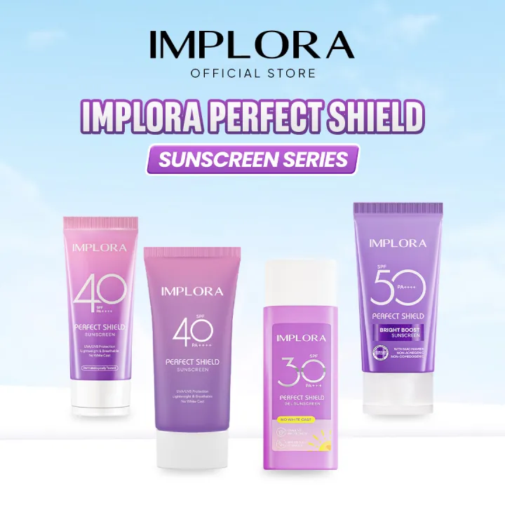 Implora Perfect Shield Sunscreen Series | Sunscreen Wajah | Lazada ...