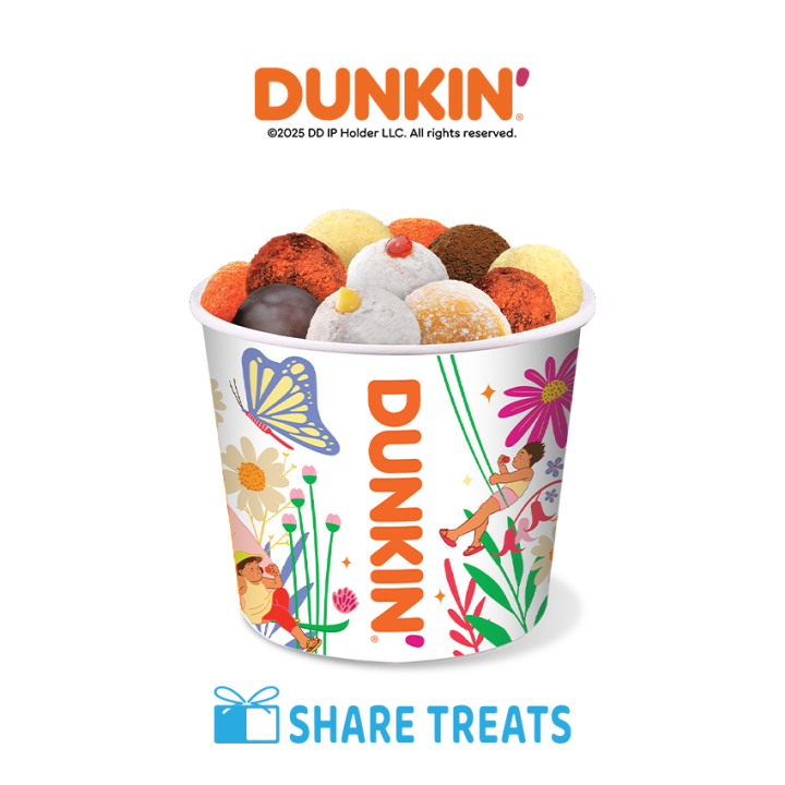 DUNKIN' Assorted Munchkins Bucket 40pcs (SMS eVoucher) | Lazada PH