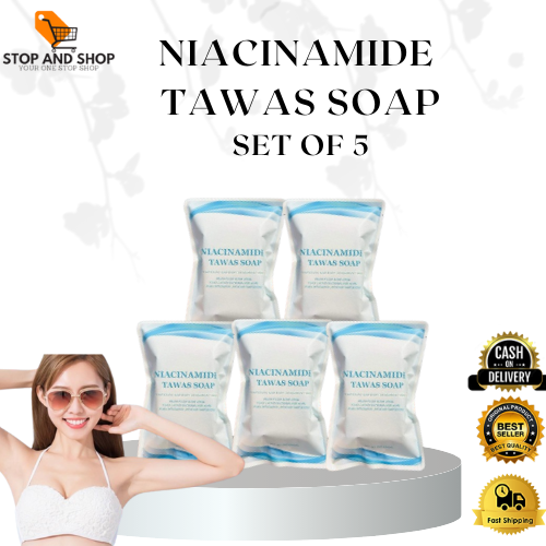 SET OF 5 ORIGINAL NIACINAMIDE TAWAS SOAP / TRENDING SOAP / Cleanses ...