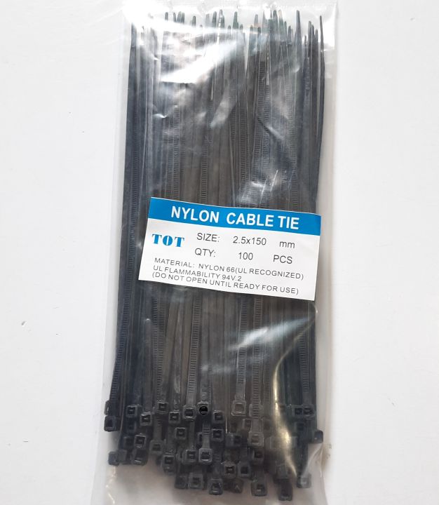 Termurah Kabel Ties Hitam 2.5 x 150mm Kabel Tis 15Cm Hitam Black ...