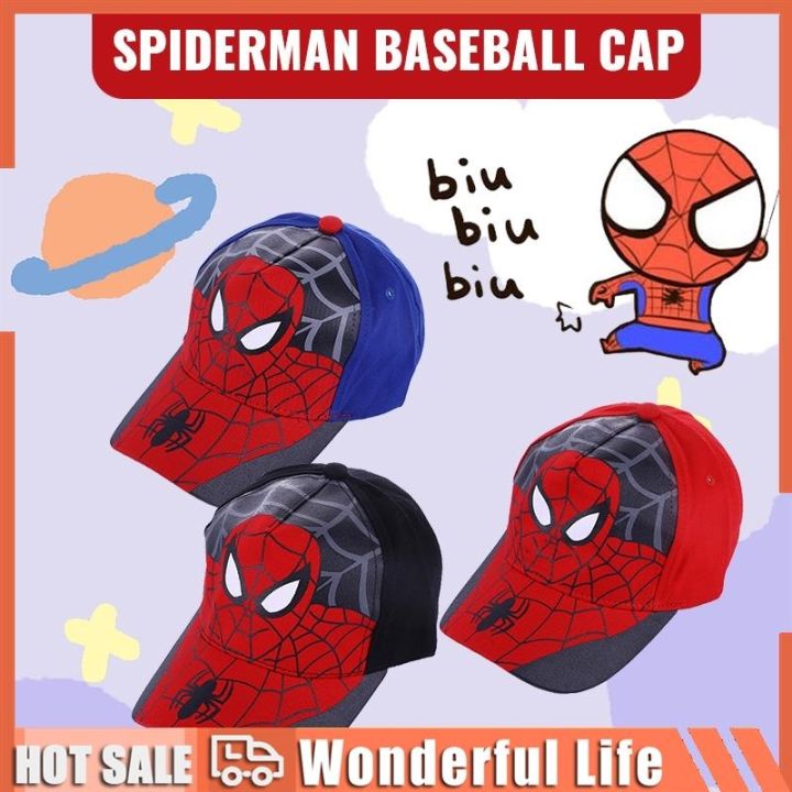 Marvel Spiderman Baseball Cap for Kids Embroidery Cotton Hip Hop Hat ...