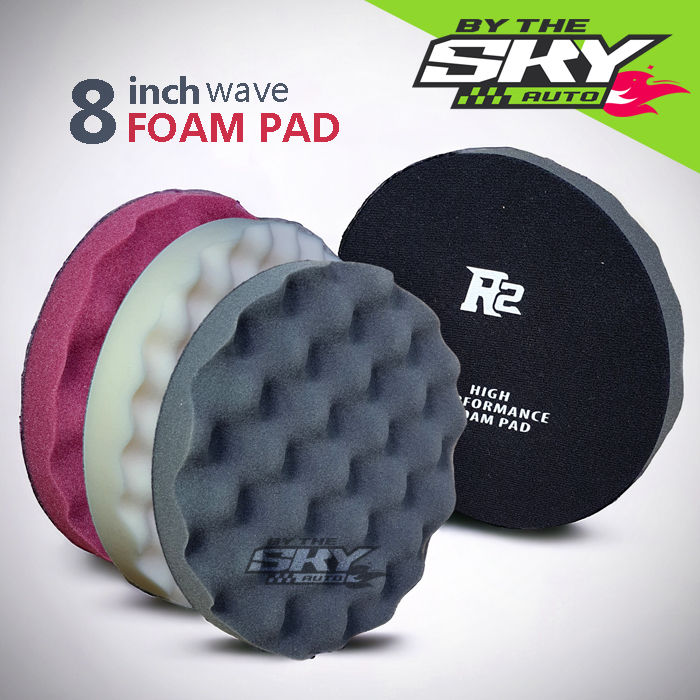 Busa Poles Mobil 8 inch Model Gelombang Wave Waffle Foam Pad Poles ...