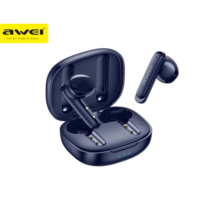 Awei T66 ENC In-Ear Wireless Bluetooth Earbuds with Double Mic Charging ...