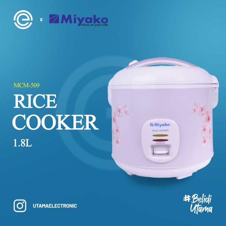 MIYAKO Rice Cooker 1.8 Liter - MCM-509 | Lazada Indonesia