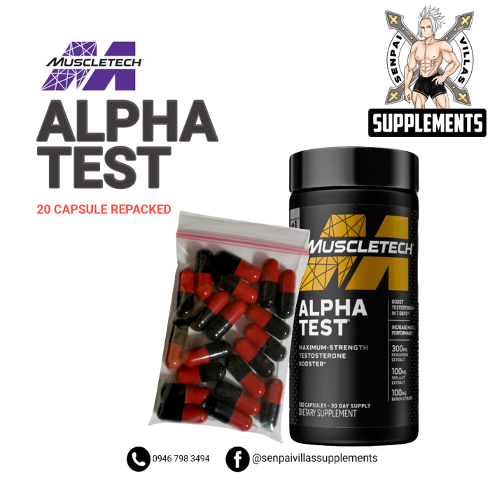 MUSCLETECH ALPHA TEST 20 CAPSULES | Lazada PH