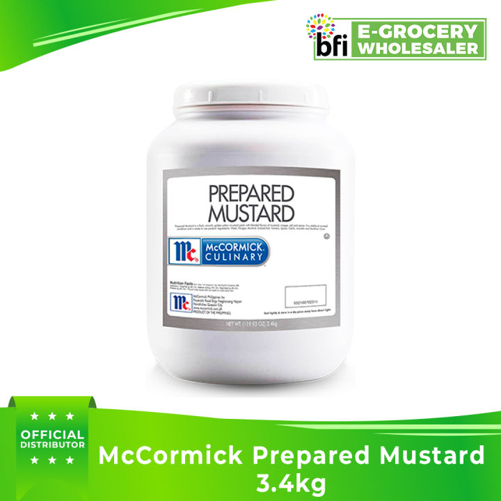 BFI McCormick Prepared Mustard 3.4kg | Lazada PH