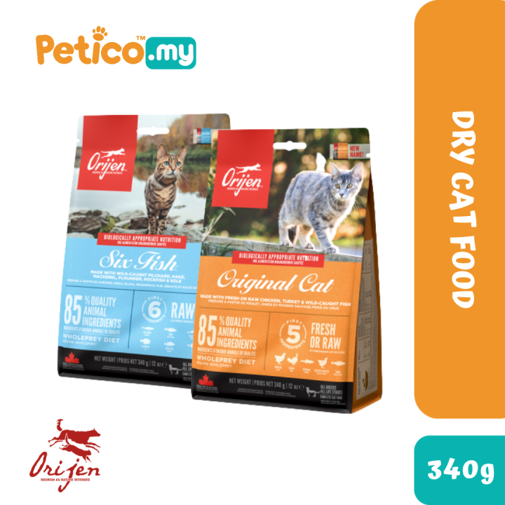 Orijen 340g Dry Cat Food (Six Fish/ Original Cat) | Lazada