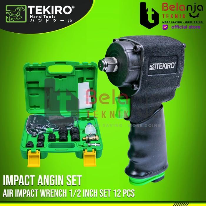 TEKIRO AIR IMPACT WRENCH 1/2 INCH SET 12 PCS IMPACT ANGIN SET TEKIRO ...