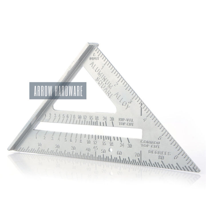 Triangle Ruler Aluminum Alloy Speed Square Layout 7'/12' | Lazada PH