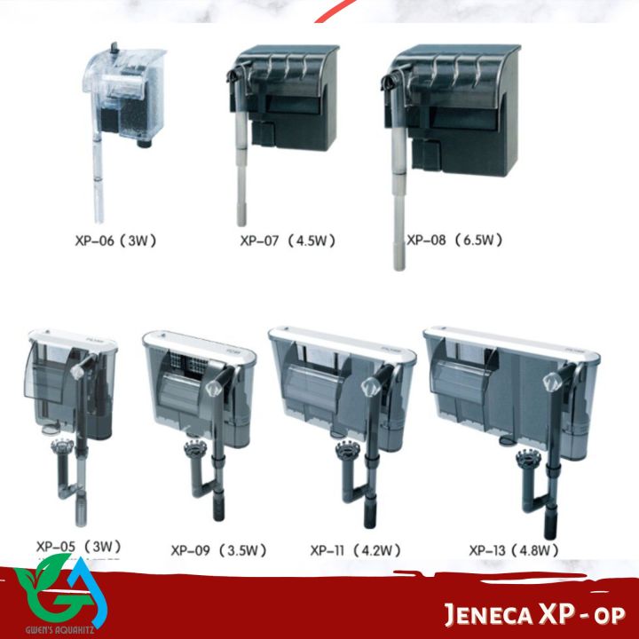 Jeneca External Hanging Filter / Hang On Back Filter [Model: XP-08, XP ...