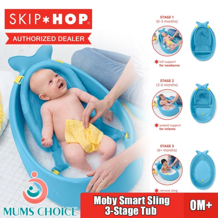 Skip Hop Moby Smart Sling 3-Stage Bath Tub | Lazada Singapore