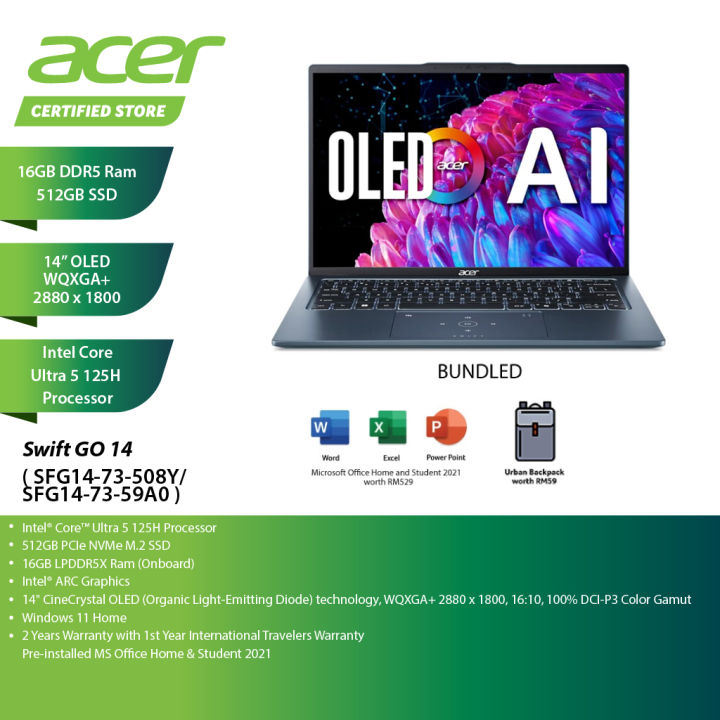 Acer Swift GO 14 SFG14-73-508Y/ SFG14-73-59A0/ SFG14-73-7331/ SFG14-73 ...