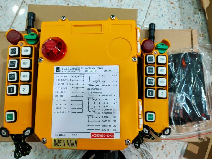 Industrial Radio Remote Control TeleCrane Model : F24-6D, F24-8D (1 ...