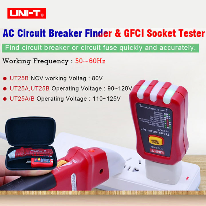 UNI-T Professional Automatic Circuit Breaker Finder Socket Tester ...