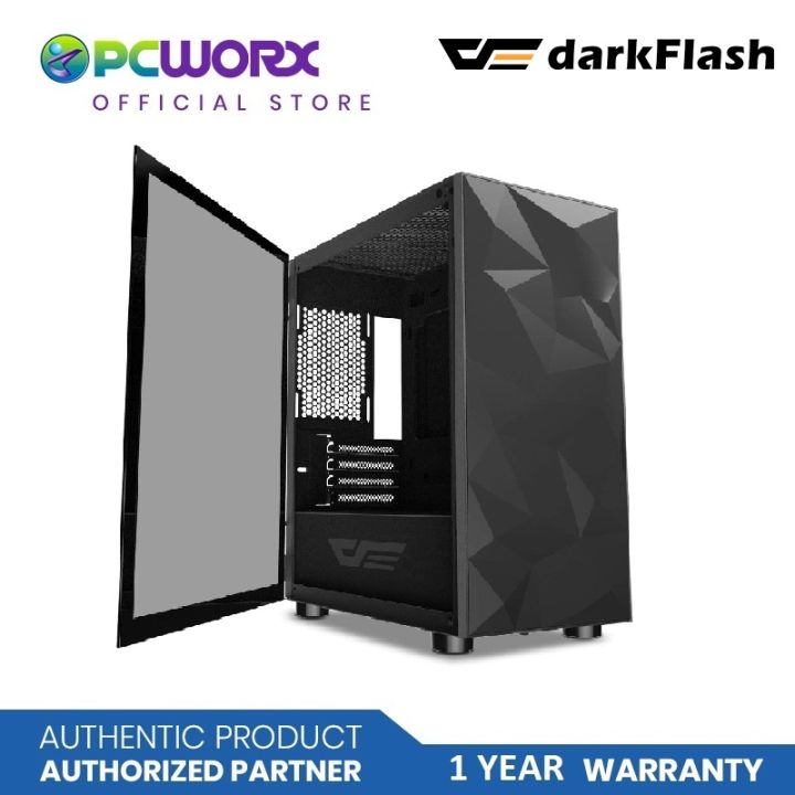 Darkflash DLM21 m-ATX TG Case Black | Computer Case | PC Case Black ...