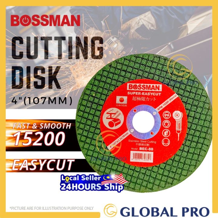BOSSMAN Stainless Steel Cutting Disc 4" Ultra Thin Cut Off Wheels 4 ...