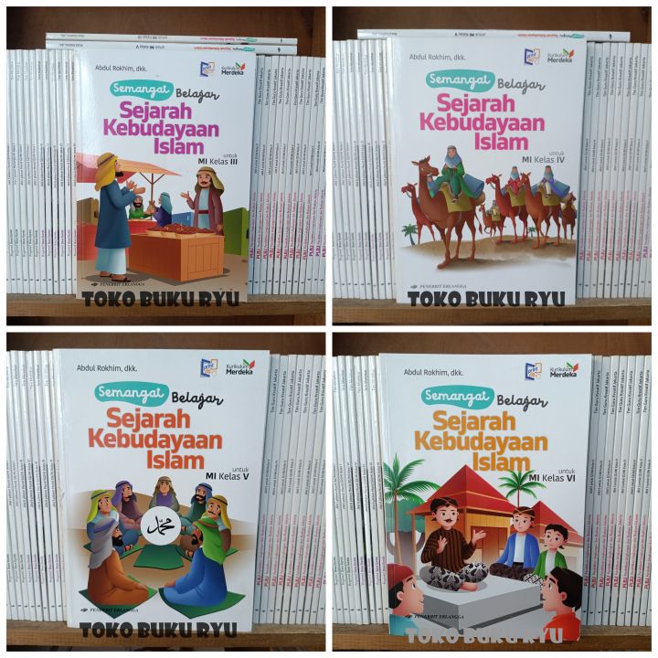 Buku Semangat Belajar SKI Sejarah Kebudayaan Islam Kelas 3 4 5 6 MI Kurikulum Merdeka Erlangga ...