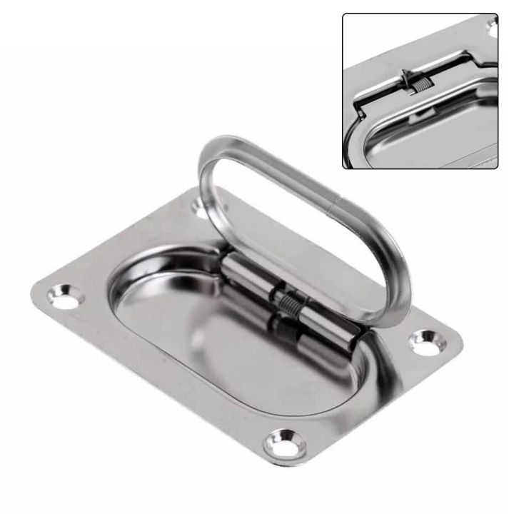 【DECOUSE】 Marine Flush Hatch Pull Handle Stainless Steel Spring Loaded ...