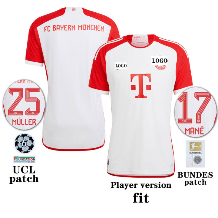 Bayern Munich Home Kit 23/24 Player Version Football Jersey Custom Name ...