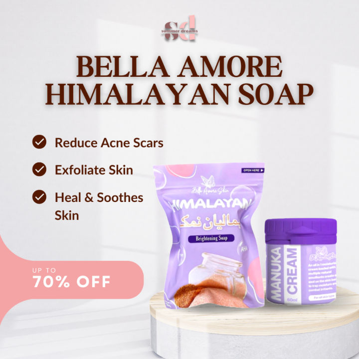 BELLA AMORE SKIN Himalayan Healing Soap With Himalayan Salt 130g ...