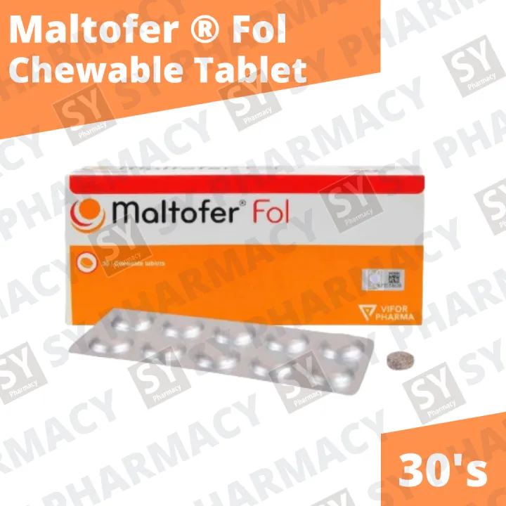 Maltofer® Folic Chewable Tablet 30's (Exp: 07/2025) | Lazada