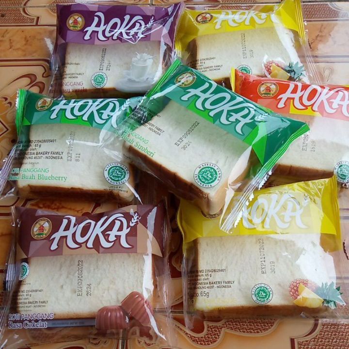 AOKA ROTI PANGGANG/GULUNG 65GR (1 PCS) | Lazada Indonesia