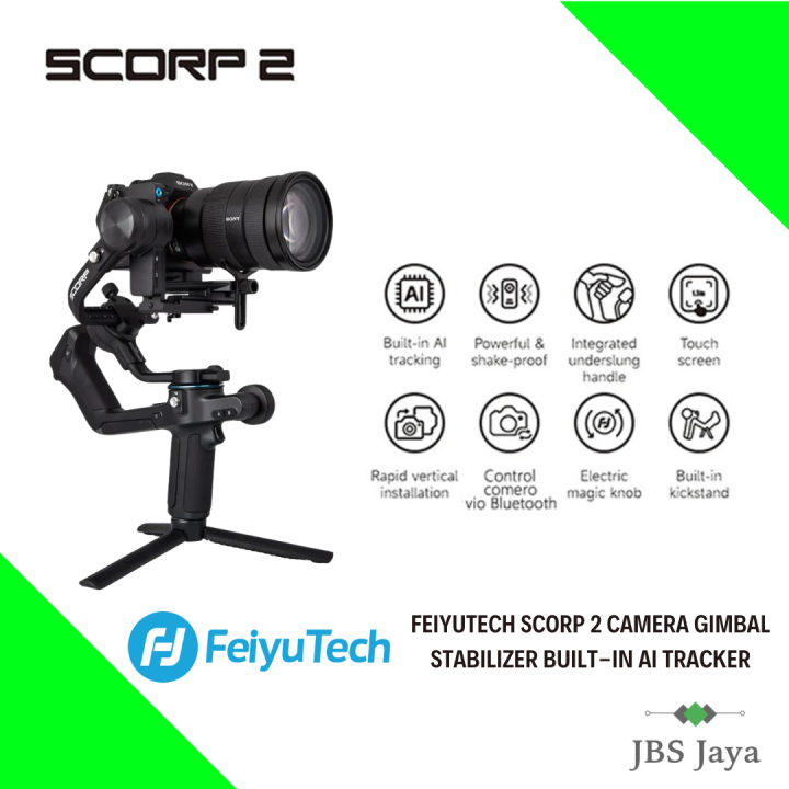 FeiyuTech SCORP 2 Camera Gimbal Stabilizer Built-in AI Tracker | Lazada