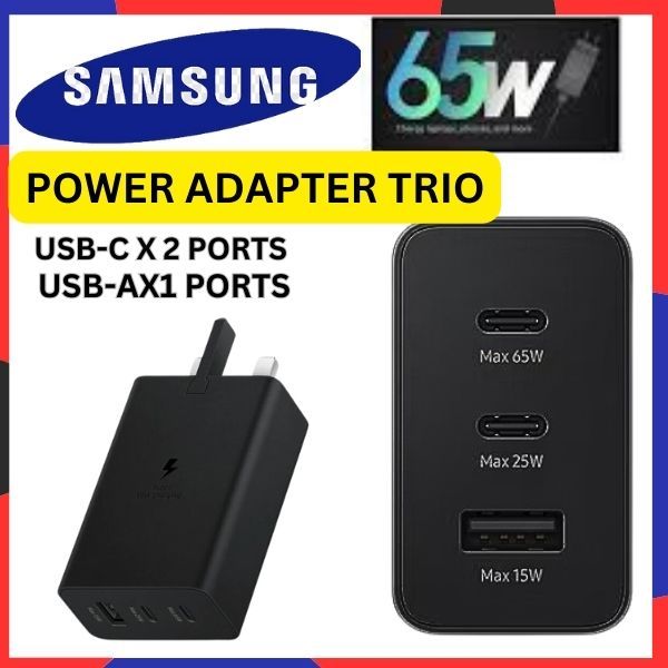 SXQJD Original Samsung 65w Charger 3 USB Port Adapter With Type C To ...