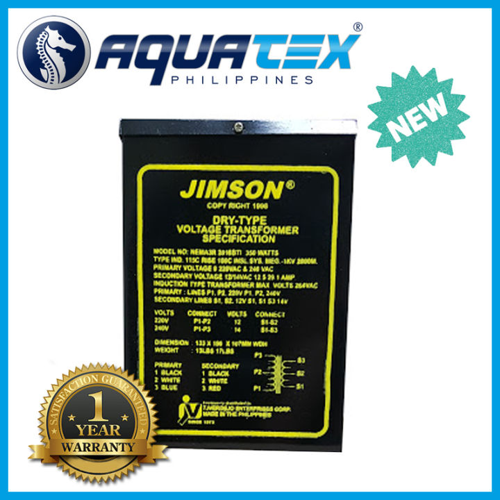 AQUATEX Jimson Step-Down Voltage Transformer for Underwater Pool Light ...